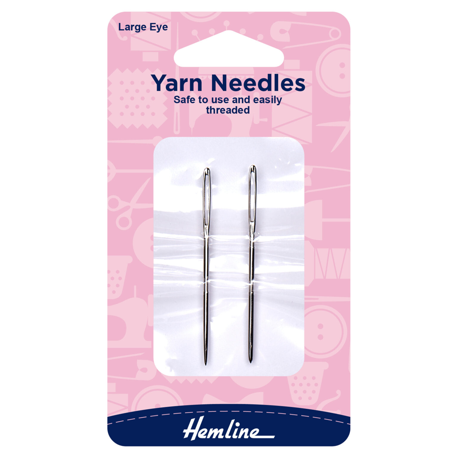 Hemline Metal 2 Piece Wool And Yarn Needles HobbyRocks hemline-metal-2-piece-wool-and-yarn-needles-hobbyrocks