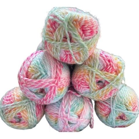 Yarn Bundle Poundland Knitting Essentials No1 Bright Pink - HobbyRocks